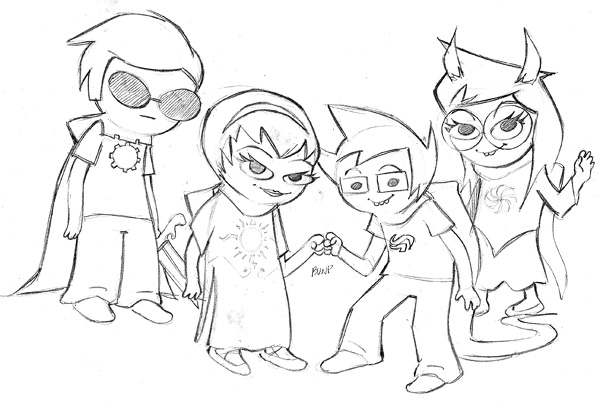 Andrew Hussie's Donation Sketches - HOMESTUCK.NET